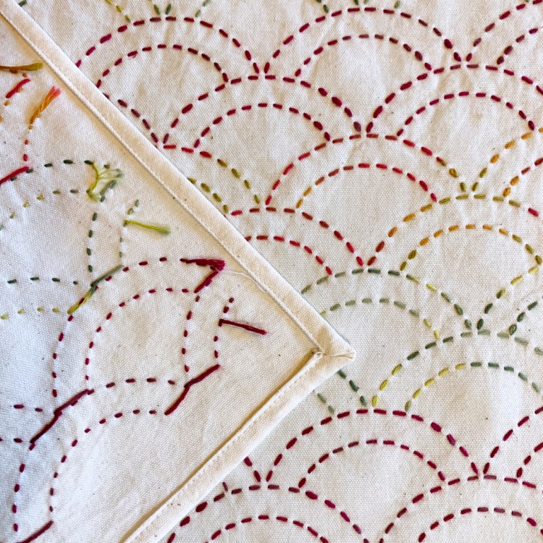 Sashiko Rainbow Waves – A love for both the common fiber and the ...