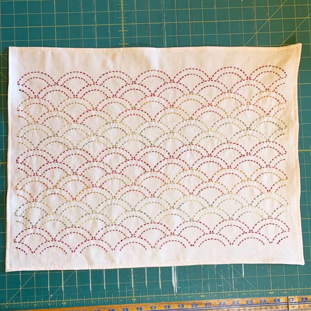 Sashiko Rainbow Waves – A love for both the common fiber and the ...