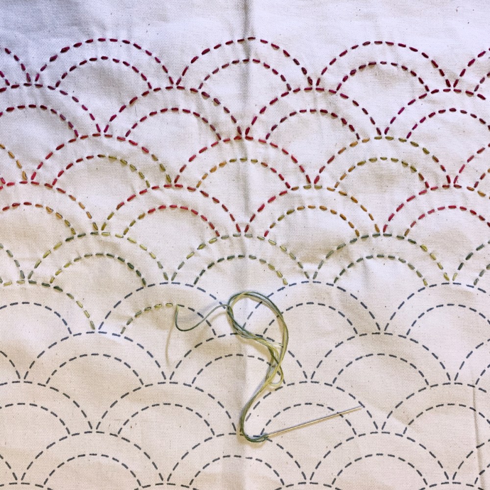 Sashiko Rainbow Waves – A love for both the common fiber and the ...