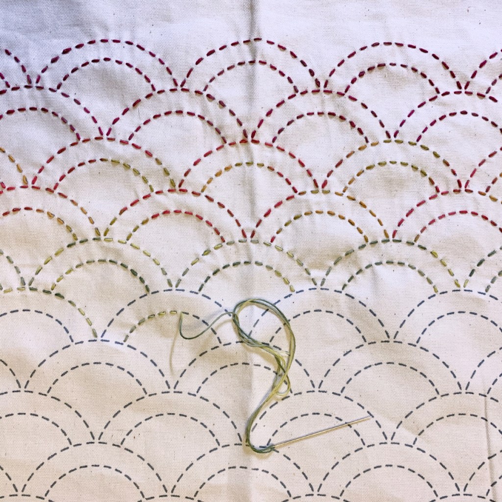 Sashiko Rainbow Waves – A love for both the common fiber and the ...