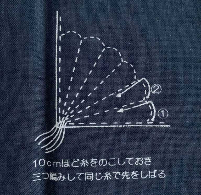 Stitching a Sashiko Fukin (hand or dish cloth) Sampler – Easy Level – A ...